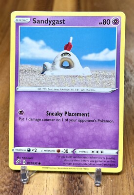 Sandygast 081/192 Non Holo Rebel Clash Pokemon Card NM | eBay