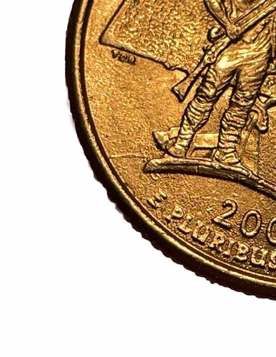 2000 P Massachusetts Quarter With Die Crack On Reverse And Strike ...