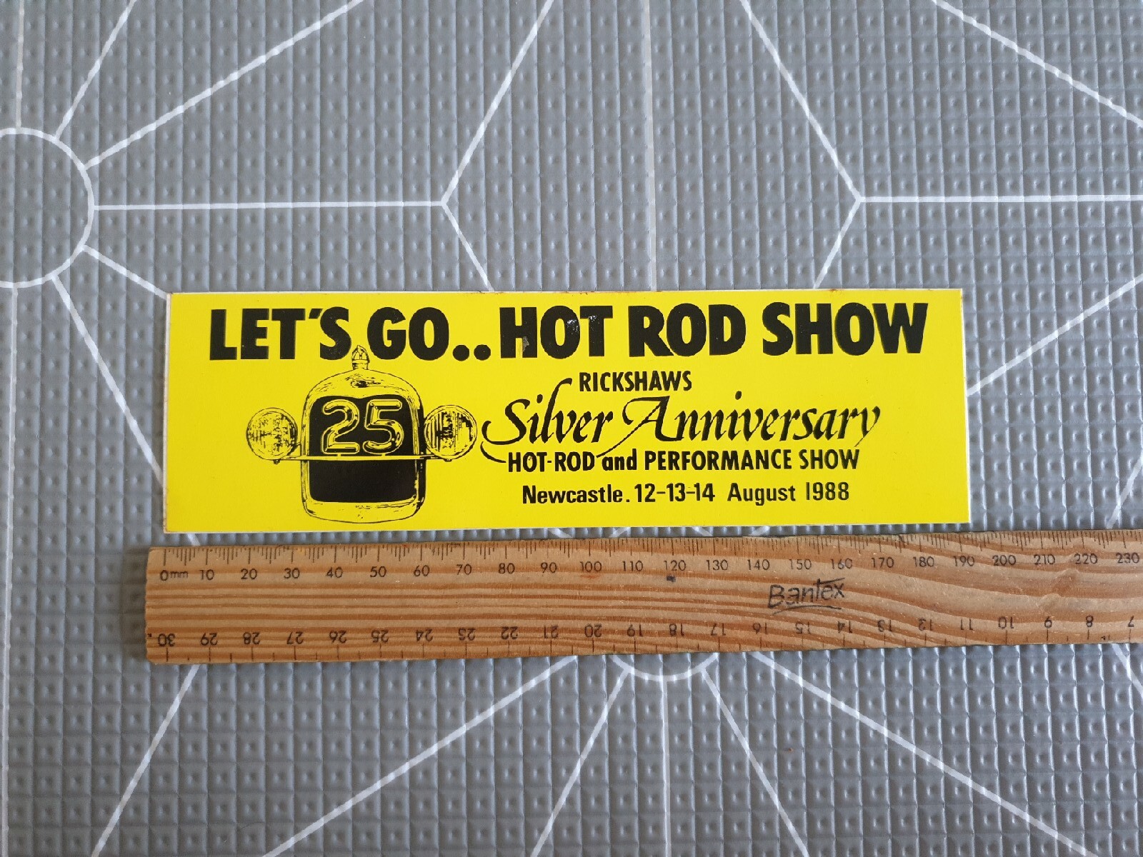 Vintage Collectable 1988 80s Let's Go Hot Rod Show (Car) Stickers with ...