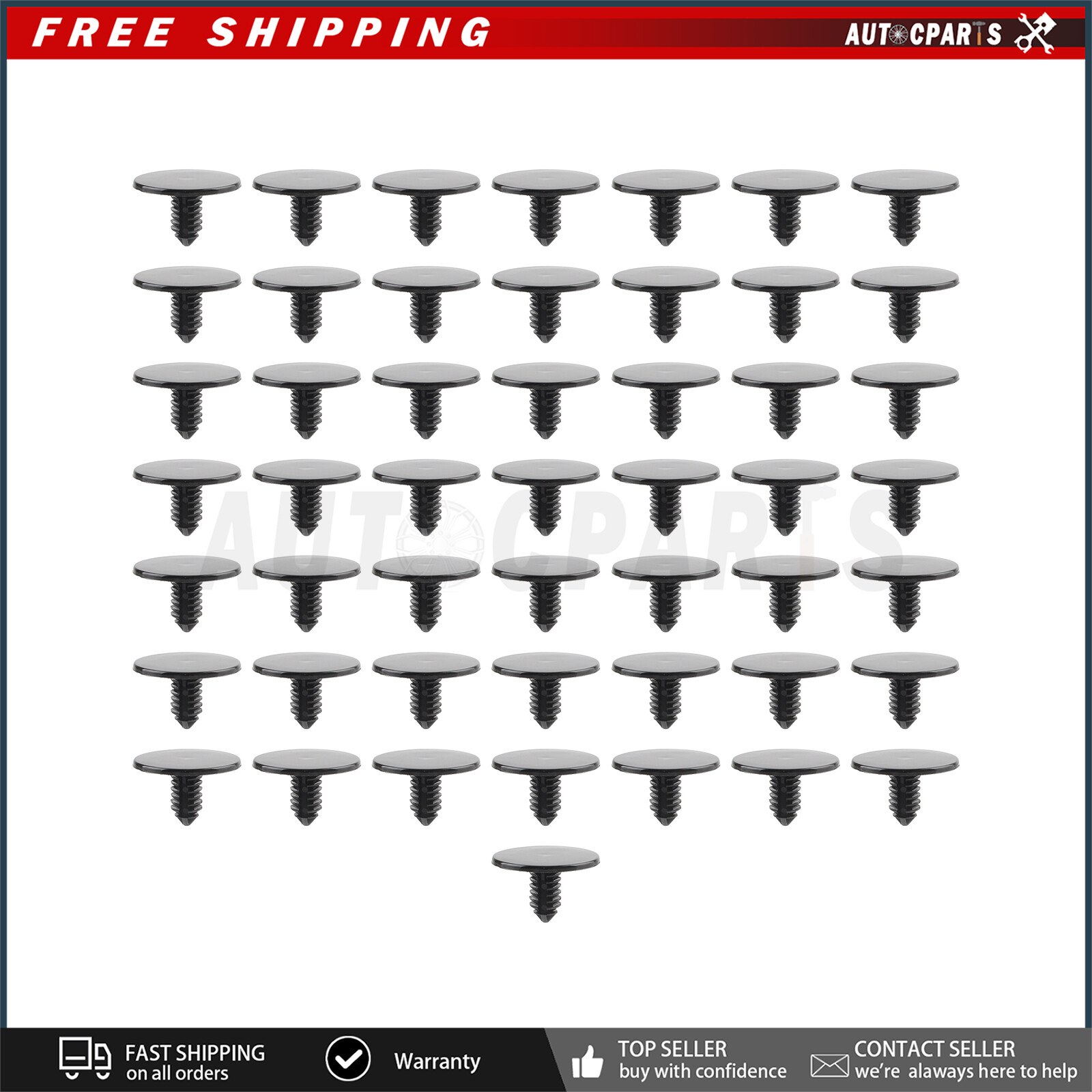 NEW 50Pcs Hood Insulation Pad Retainer Clips For Jeep Liberty Wrangler ...
