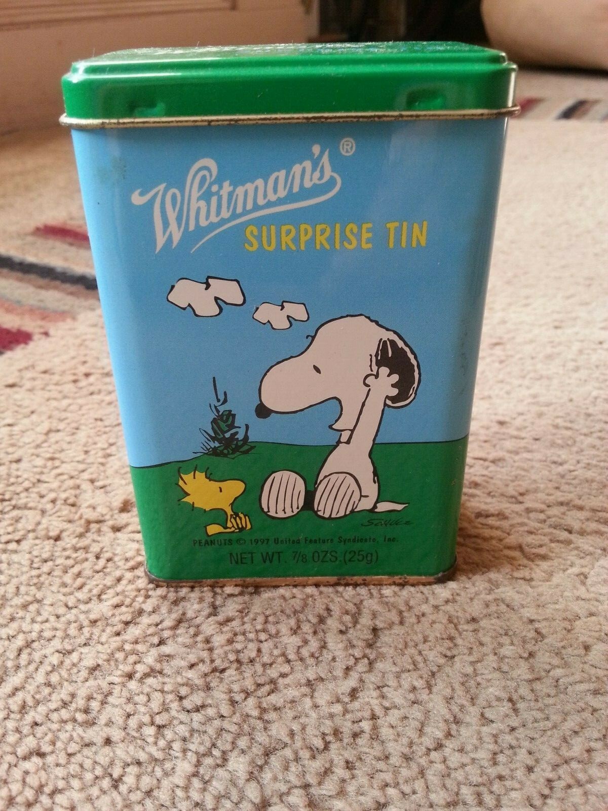 Snoopy Surprise Whitman's Vintage Tin with Snoopy Figure | eBay