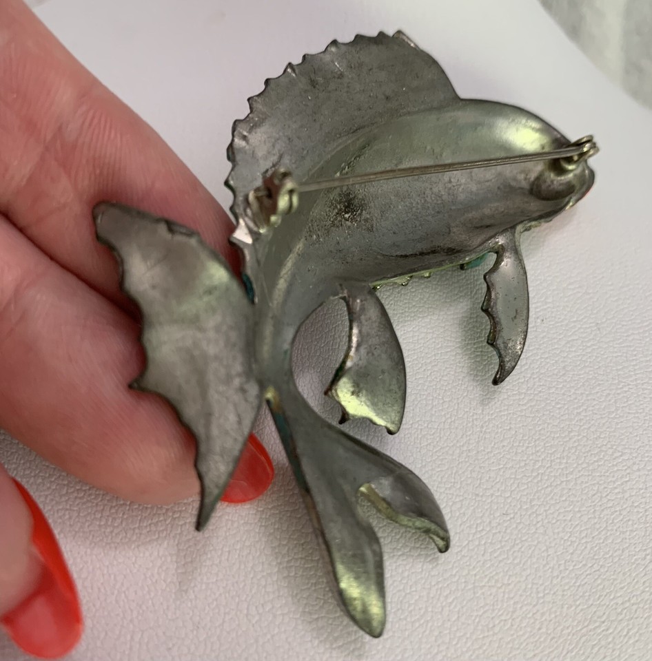 Beautiful Vintage Estate Jose Rodriguez Rhinestone Fish Pin Brooch | eBay