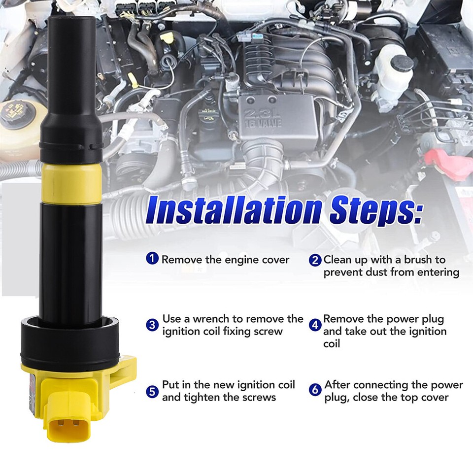 4x Ignition Coil +Spark Plug For Hyundai Elantra Kia Forte Soul 1.8L 2 ...