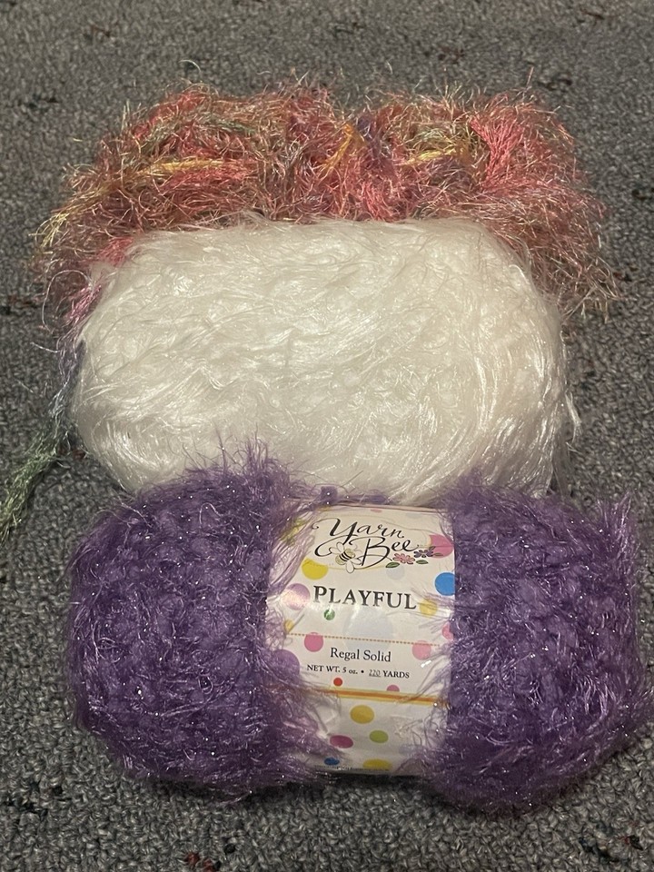 Yarn Bee Playful Regal Solid Purple and 2 Unknown Open Similar | eBay