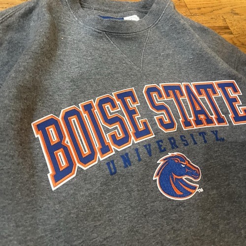 Vintage 00s Boise State University Gray M Crewneck | eBay