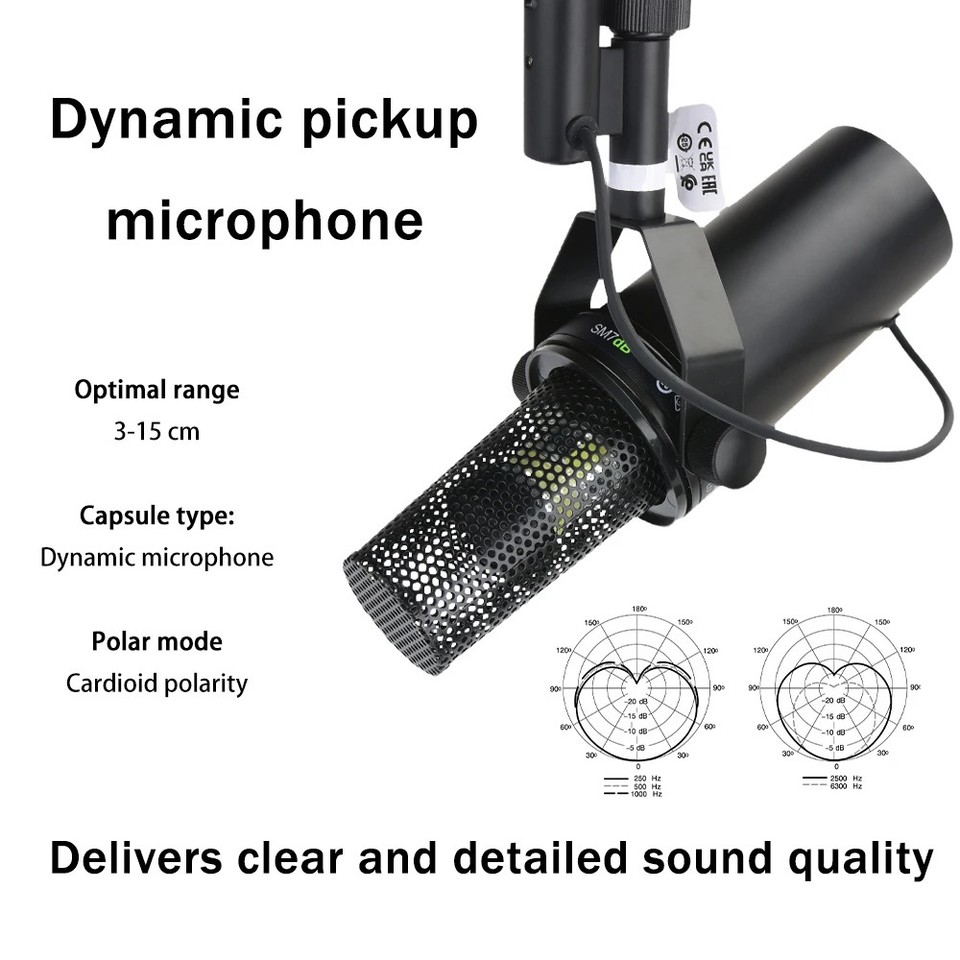 Top Quality SM7dB Dynamic Microphone with Optional Frequency Response ...