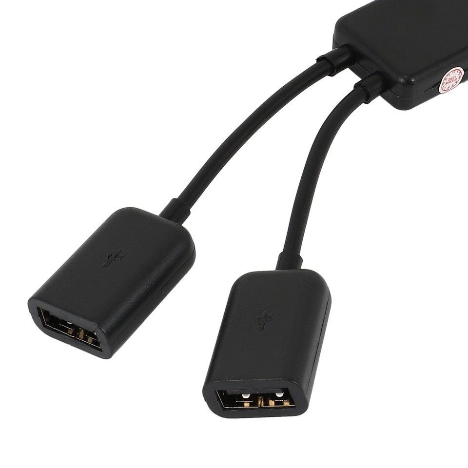 Cable Hote Micro-Usb, Micro-Usb Male Vers 2X Type A Dual Usb Otg Ad1354 ...
