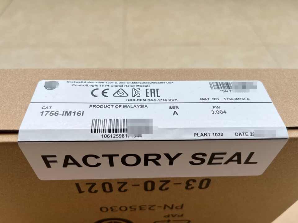 NEW IN BOX Allen Bradley AB 1756-IM16I /A ControlLogix 16 Point Input ...