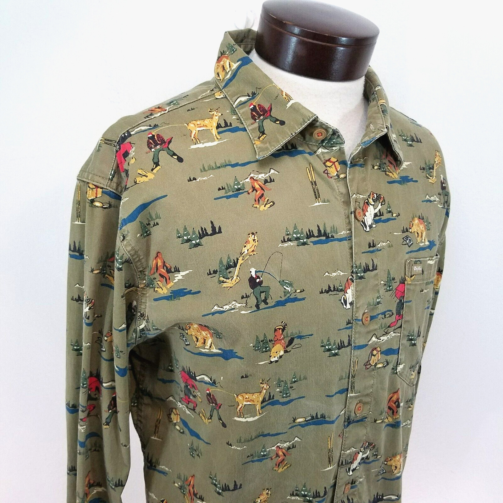 LRG Lifted Research Group Father Nature Woven Shirt F… - Gem