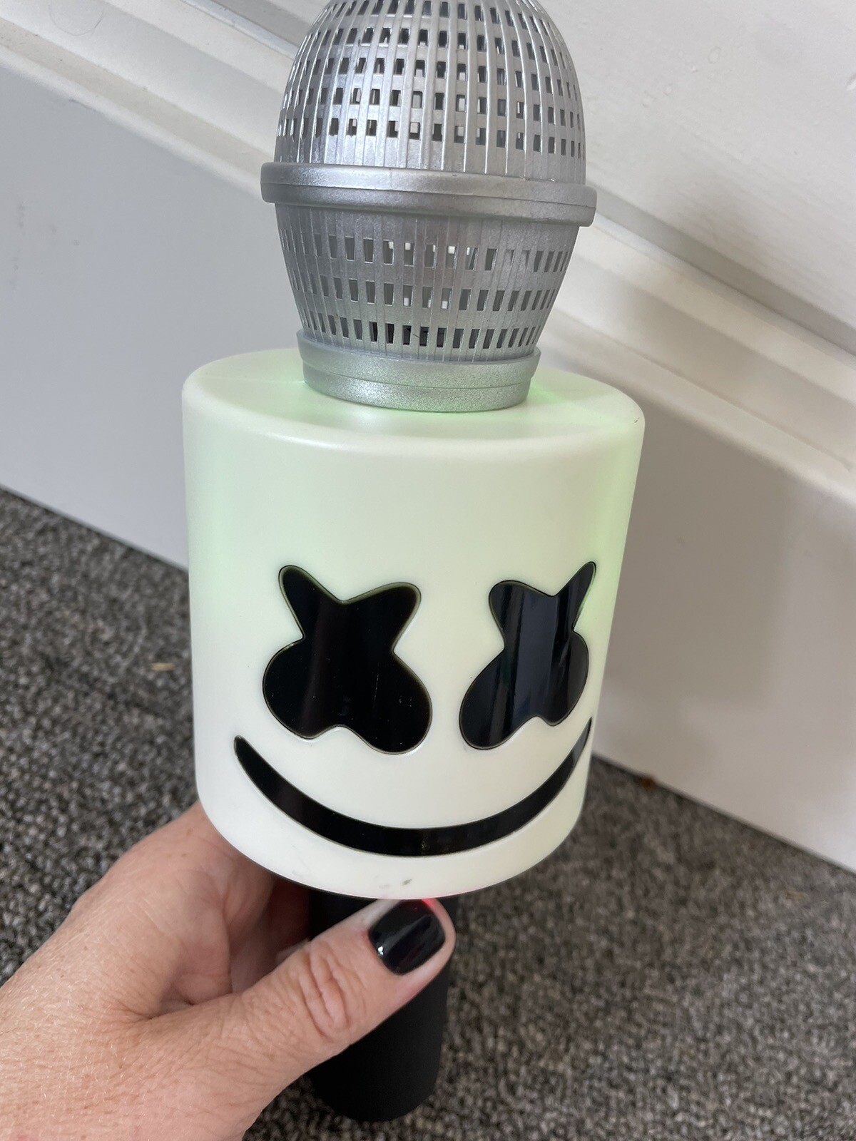 DJ Marshmello Luminous LED Microphone Halloween Costu… - Gem