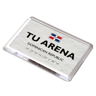 FRIDGE MAGNET - Tu Arena - Dominican Republic - Lat/Long | eBay UK