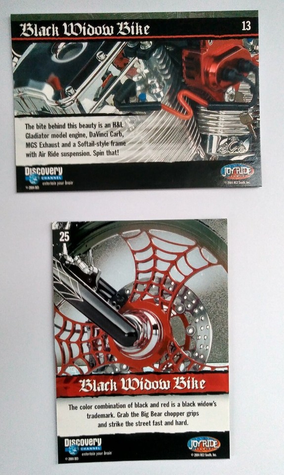 2004 Joyride Studios~ Orange County~American Chopper 2 Card Lot~Black ...