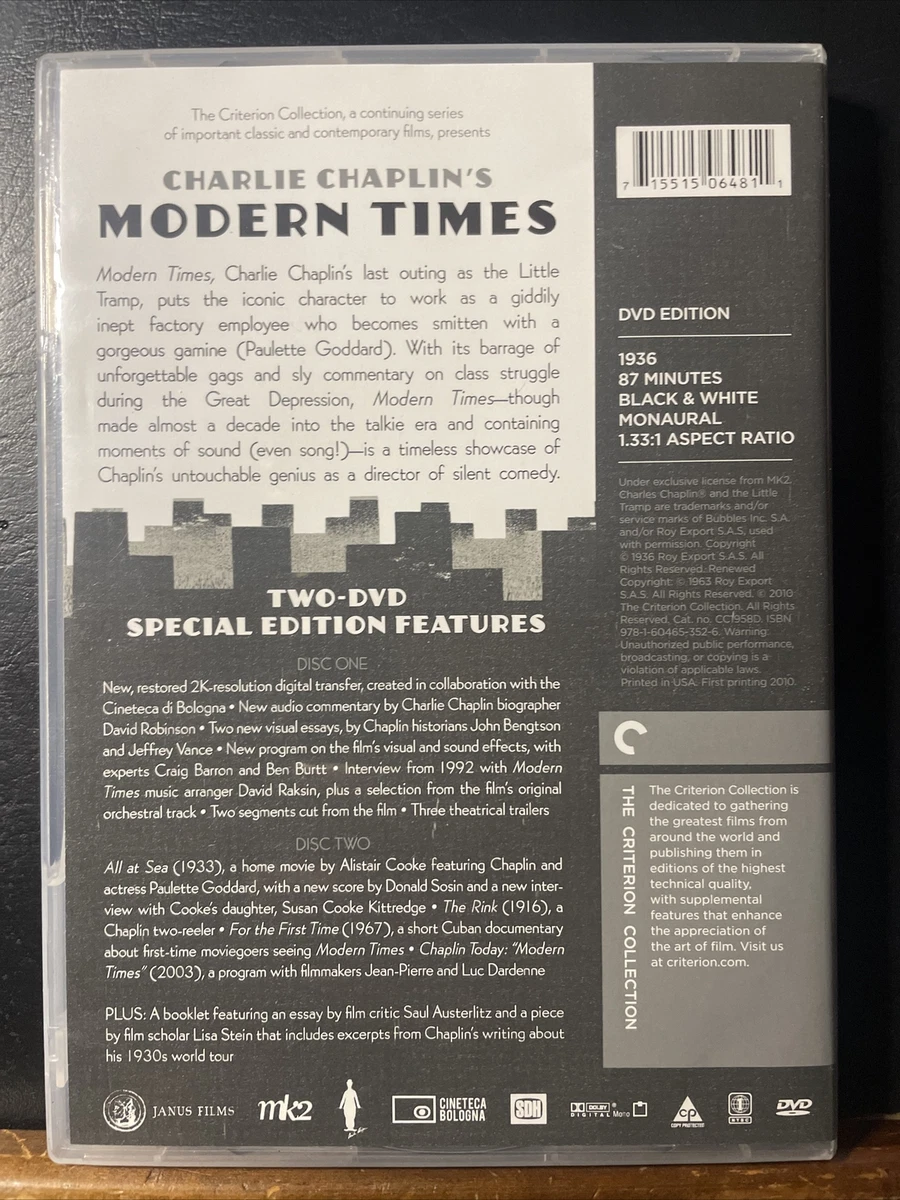 Modern Times 1936 Dvd Cover