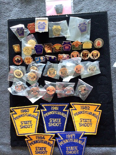 Lot Of 36 Pins And 5 Pennsylvania State Shoot Pins Dating Back To 1980 ...