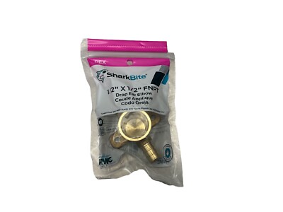 SHARKBITE PEX 1/2" X 1/2" FNPT DROP EAR ELBOW - PART# UC334LFA | eBay