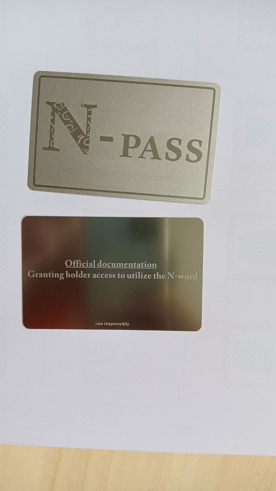 Stainless Steel Metal N - Word Pass | eBay