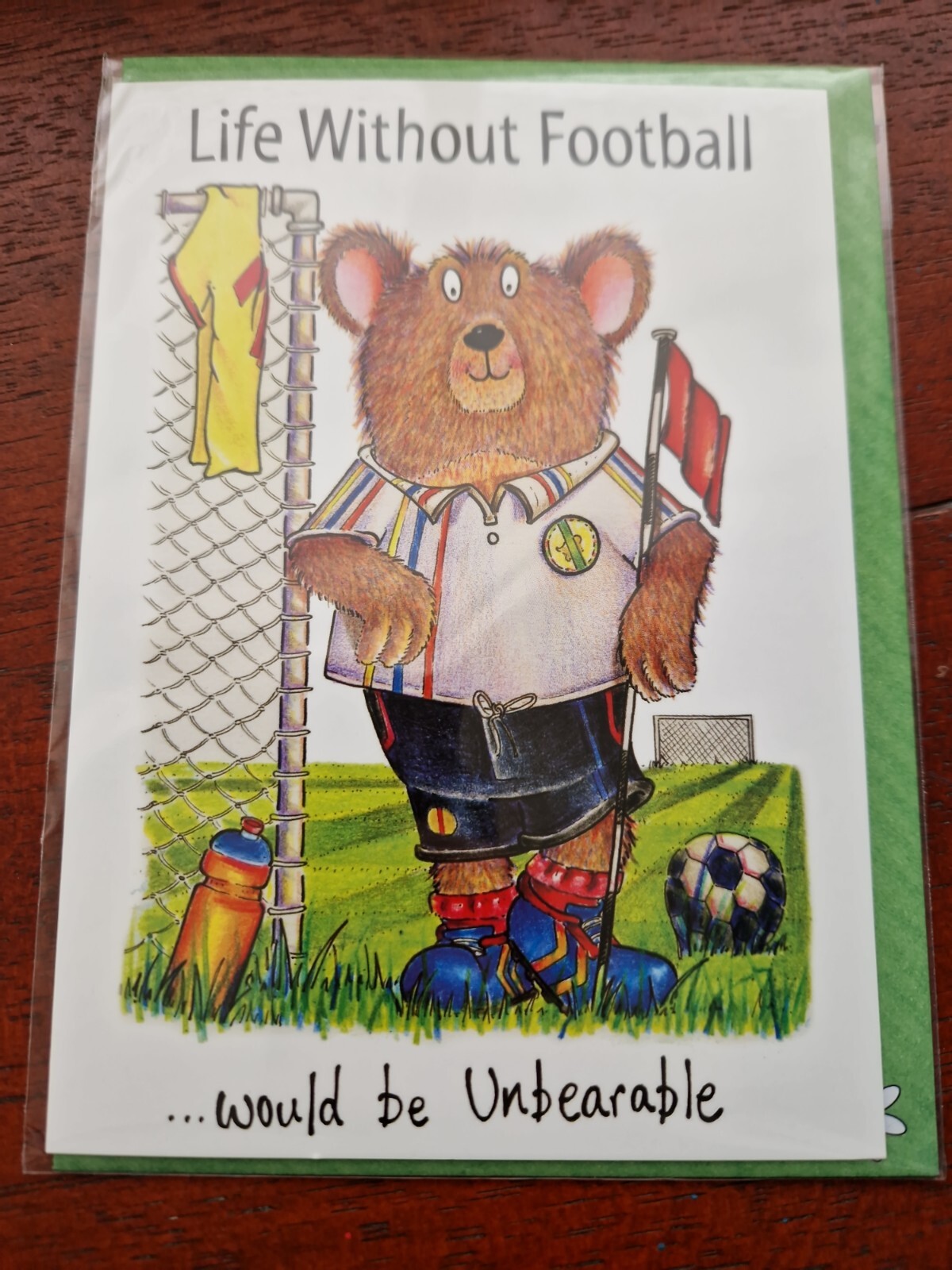 Life without Football would be unBEARABLE greetings card funny birthday ...