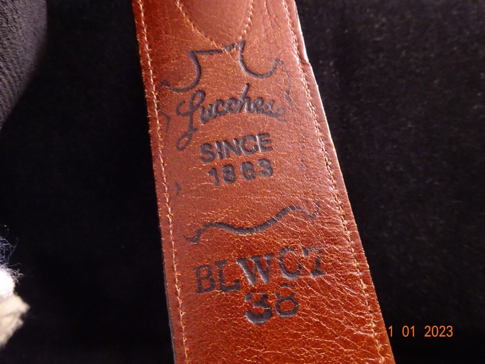 Lucchese Ranger Belt With Vogt Silver Buckle Set - Size 38 | eBay