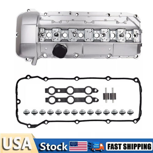 For BMW 323i 325i 328i 330i 525i 528i X5 M52 M54 Aluminum Valve Cover w ...