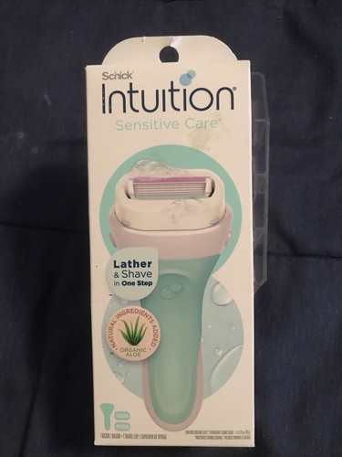 Schick Intuition Sensitive Care Razor Handle W/ 4-Blade Cartridge ...