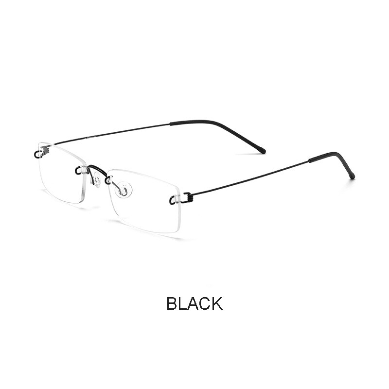 Pure Titanium Eyeglass Frames for Men Women Urltra Light Rimless ...