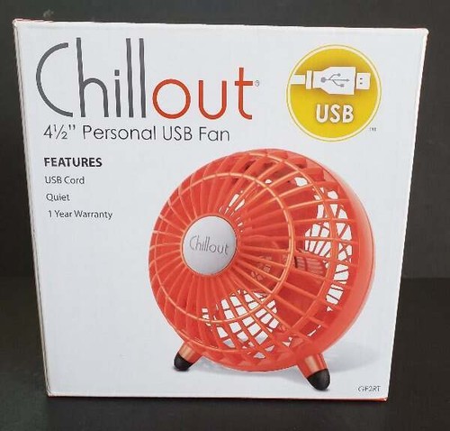 Chillout Personal USB Fan 4 1/2" Brand New In Box | eBay