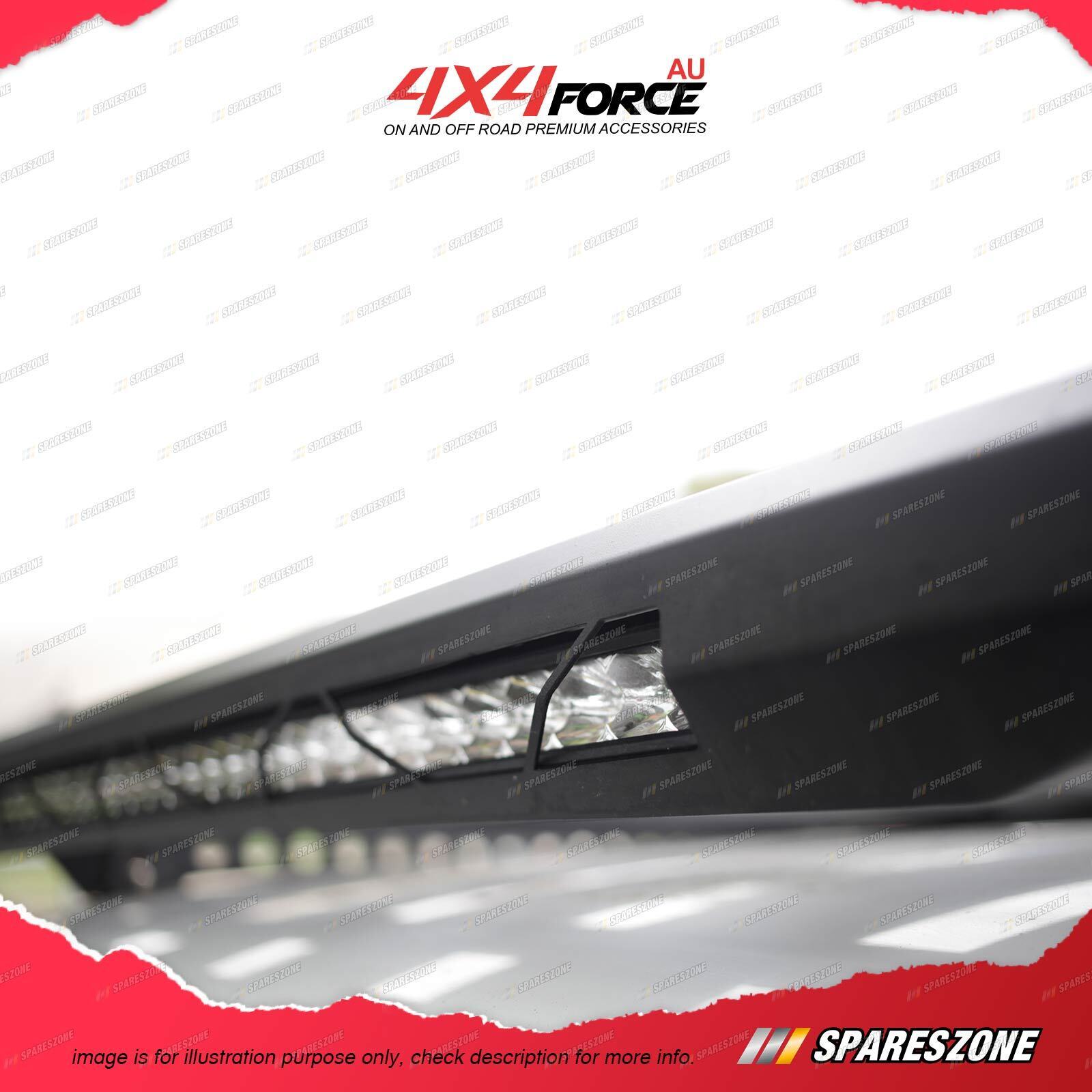 135x125cm Roof Rack Flat Platform & Light Bar & Rail for Toyota Hilux ...