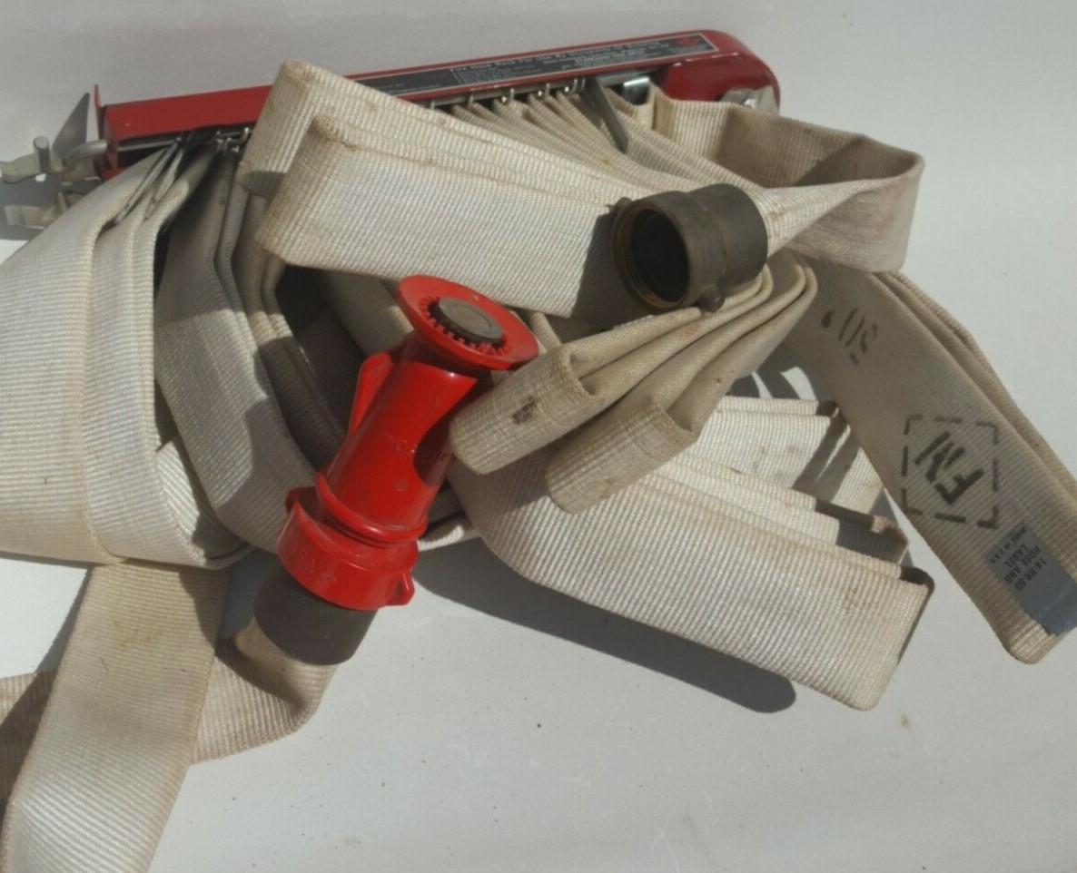 F-M Fireman Hose Rack with Fire Hose. | eBay
