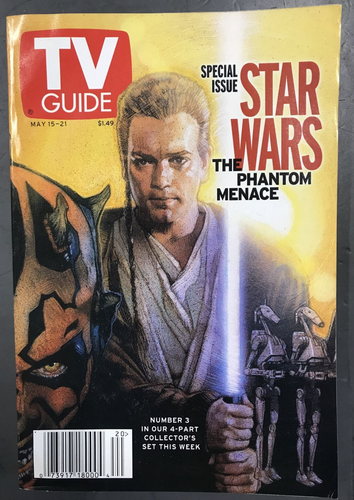 TV GUIDE-MAY 15-21 1999-STAR WARS THE PHANTOM MENACE-NUMBER 3-SPECIAL ISSUE | eBay