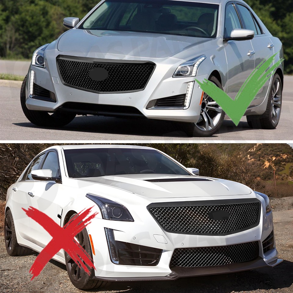 Glossy Black Grille Trim For 2015-2018 Cadillac CTS Center 84124872 ...