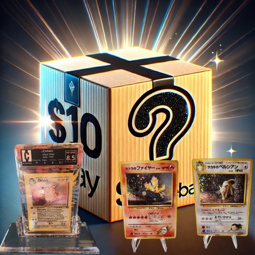 $10 Graded Or Raw Pokemon Card Mystery Box Modern & Vintage (RANDOM ...