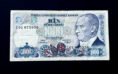 1970 TURKEY Banknote Currency Bill Paper Money 1000 r84 | eBay
