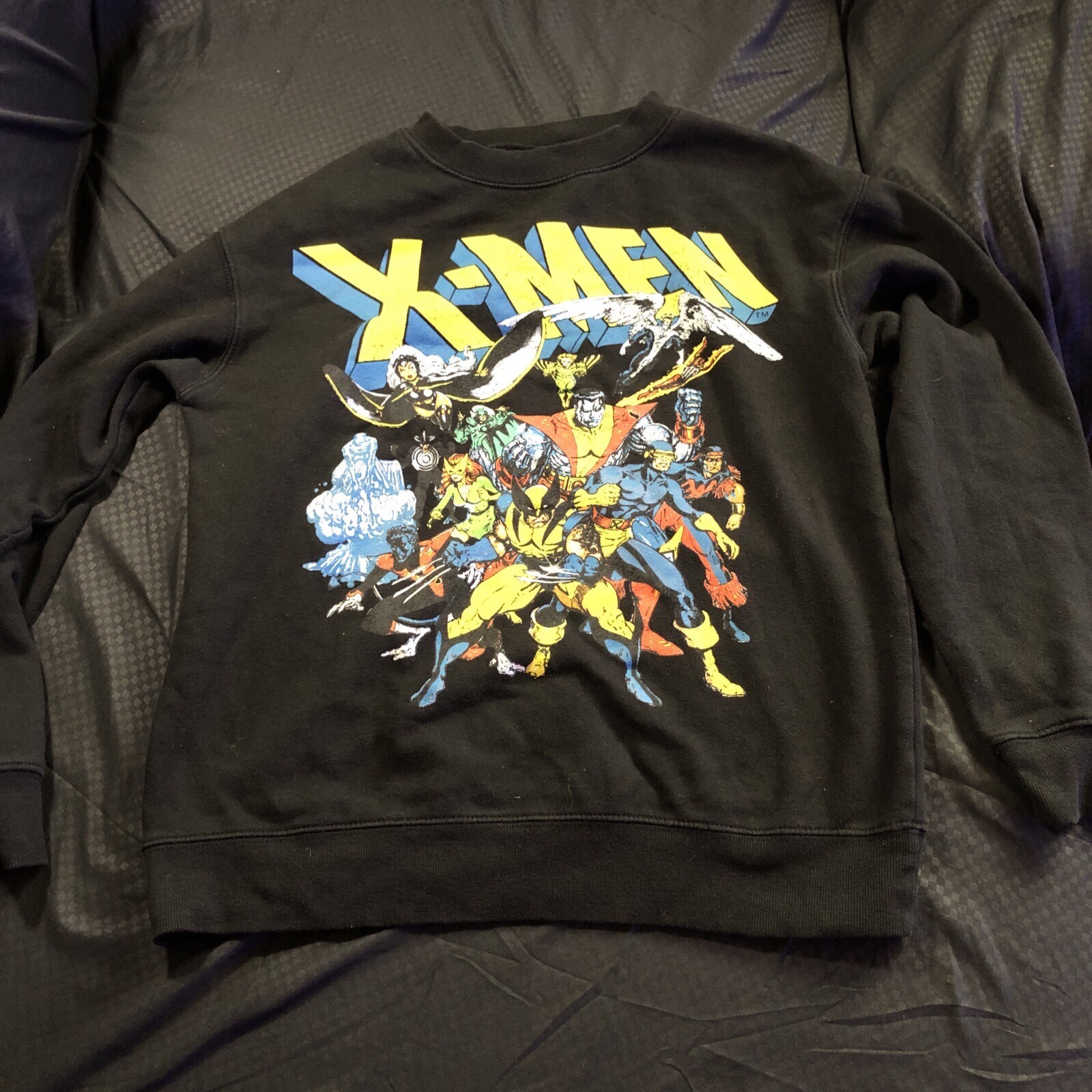 Marvel X-Men Sweatshirt Size S Black Characters 0143 | eBay