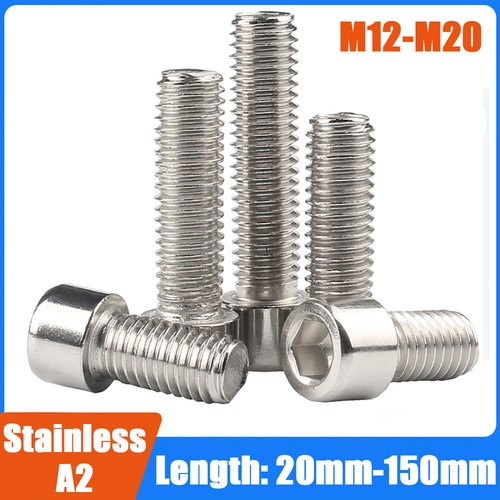 M12 M14 M16 M20 A2 Stainless Steel Allen Bolt Socket Cap Screws Hex ...
