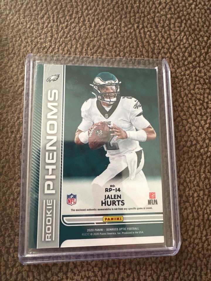 2020 Rookie Phenoms Blue Hyper Jalen Hurts Rookie Philadelphia Eagles # ...