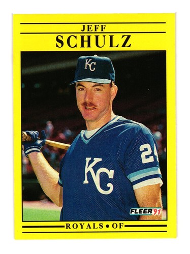 1991 Fleer #568b Jeff Schulz Kansas City Royals | eBay