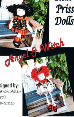 Miss Priss Angel or Witch Doll Pattern Soft Sculpture Primitive Cottage ...