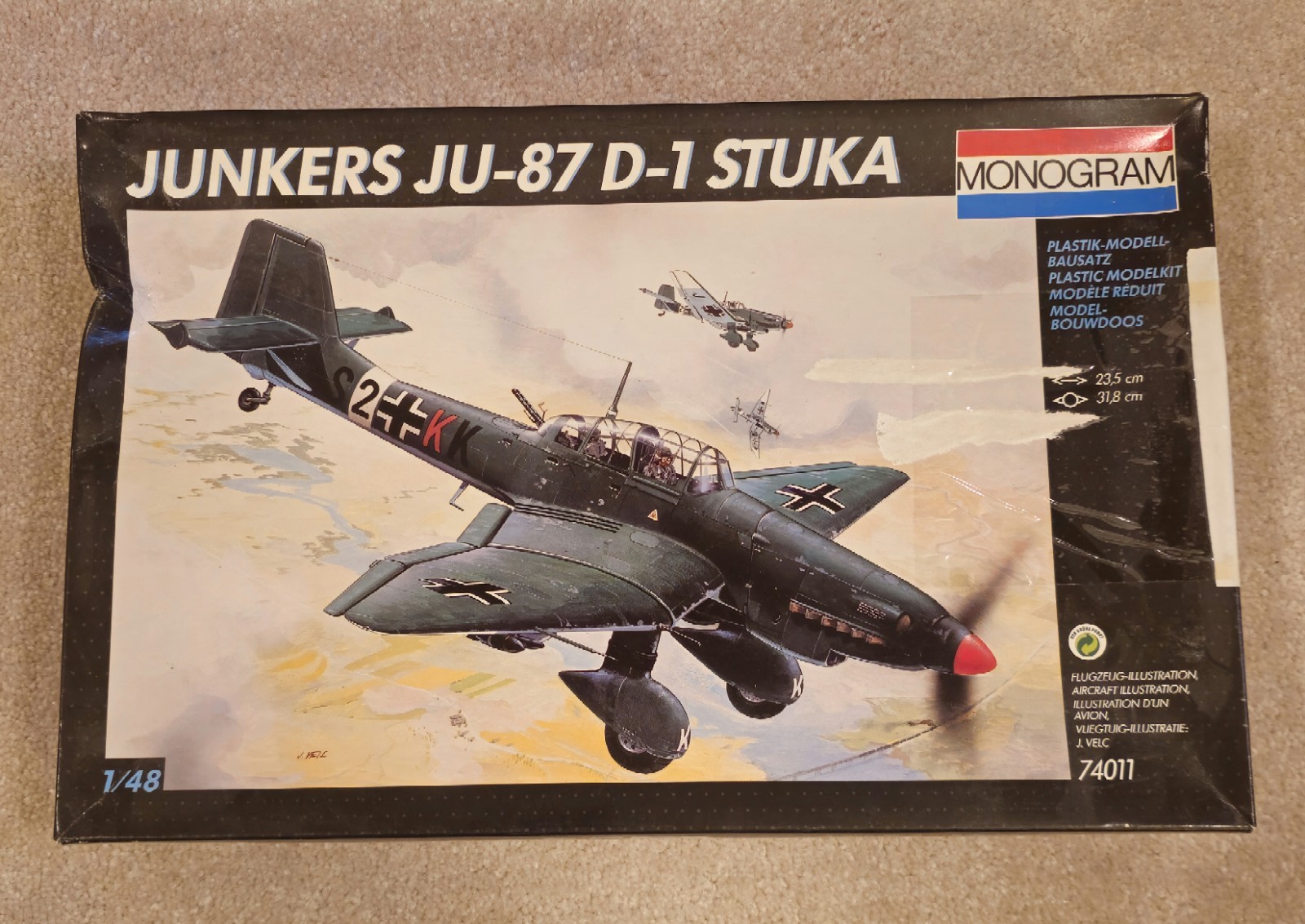 Monogram Junkers JU-87 D-1 Stuka 1:48 scale model kit Open Box | eBay