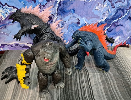 Godzilla Figure lot Toho Giant Godzilla Evolved & Kong & RC Godzilla ...