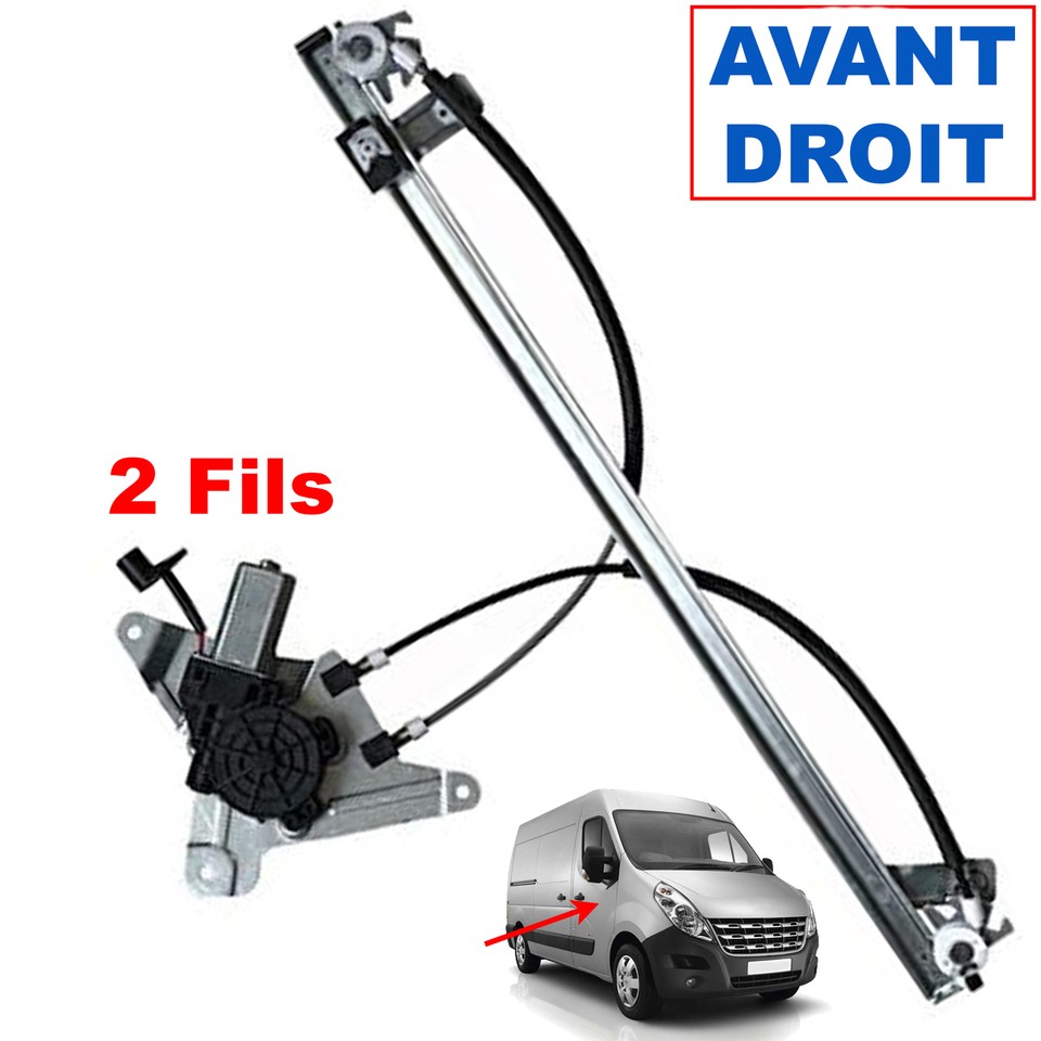 Meccanismo Finestra Anteriore Destra Per RENAULT MASTER 3 OPEL MOVANO B ...