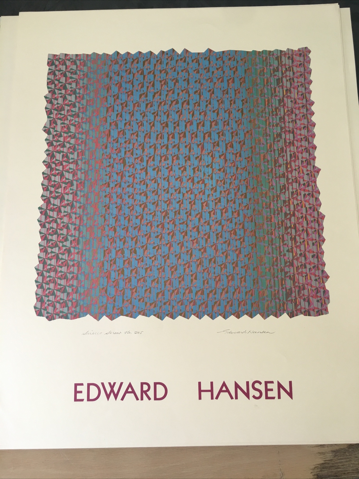 edward hansen Vintage 32”x25” Abstract Expo poster | eBay