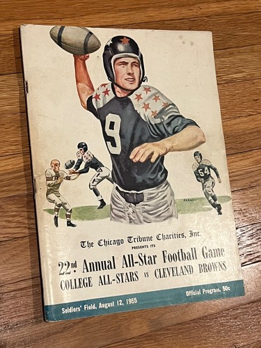 1955 All-Star Football Game All-Stars Vs Cleveland Browns Program | eBay