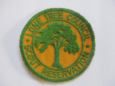 vintage 1950 BSA Lone Tree Council Scout Reservation Patch | eBay