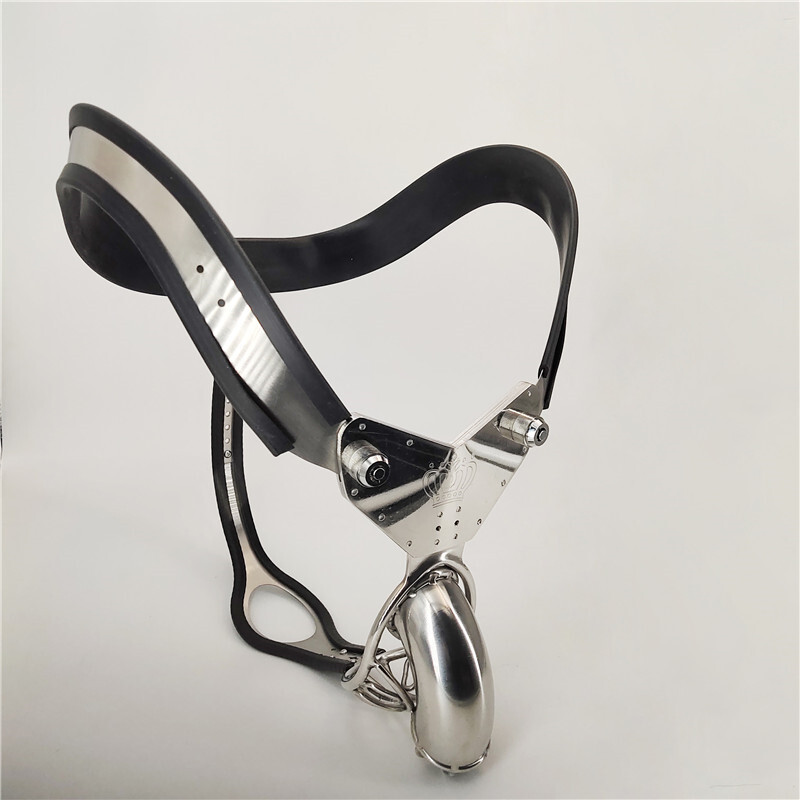 Male Chastity Belt Pierced Breathable Cage Bandage Device Metal Curved ...