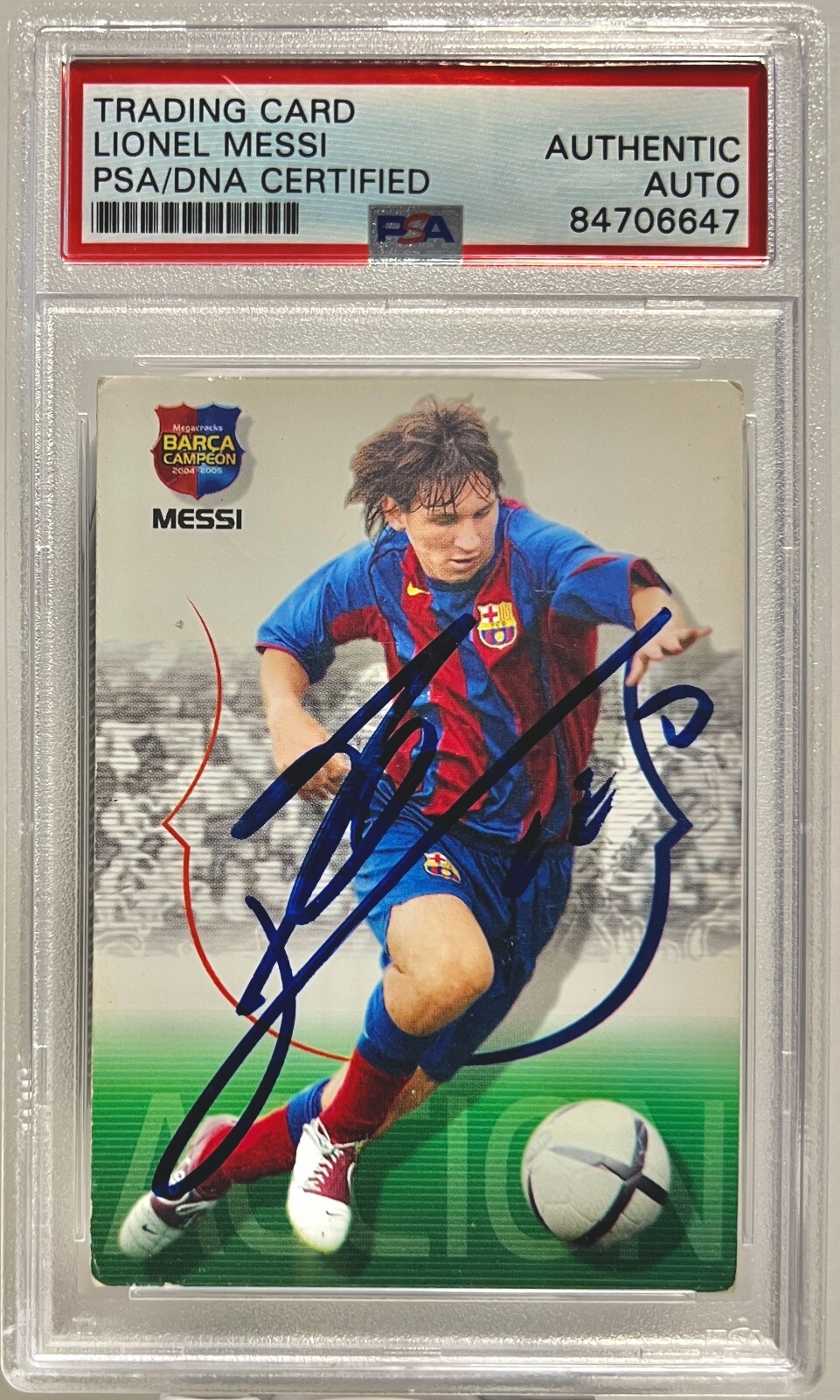 Lionel Messi Autographed Memorabilia | Signed Photo, Jersey ...