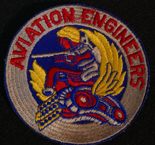 WWII USAAF Army Air Force 'Aviation Engineers' Pocket Patch 3 5/8" - Gauze Back | eBay