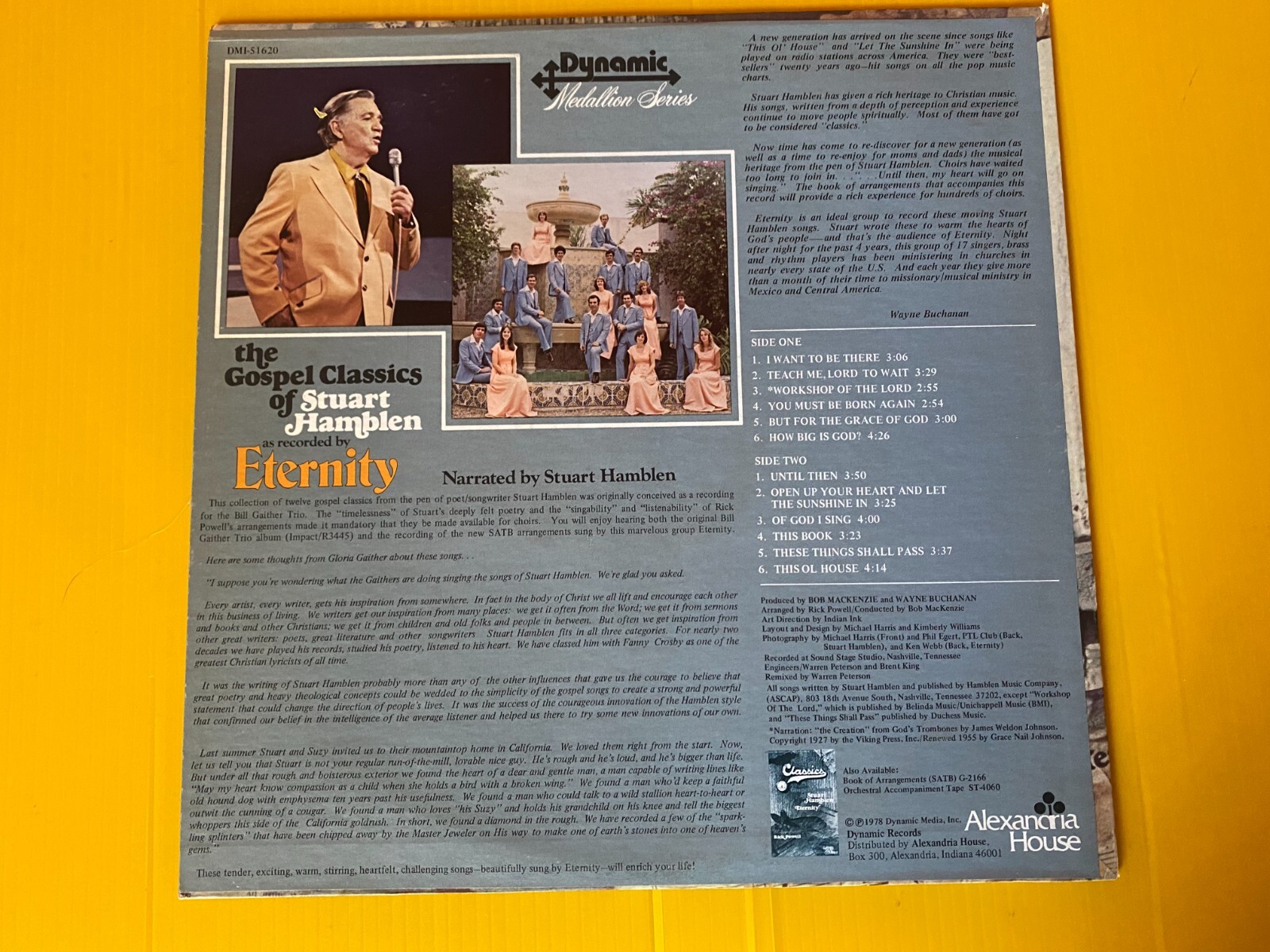 Classics Eternity Sings The Gospel Classics of Stuart Hamblen 1978 ...