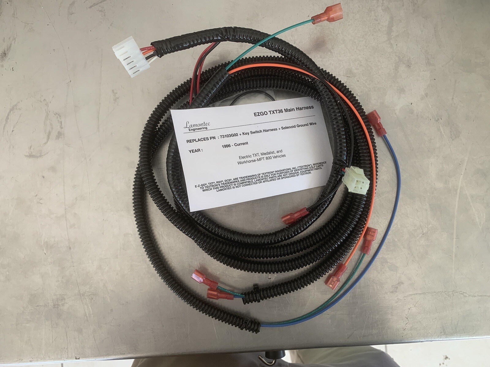 EZGO TXT36 Harness + Key Switch Harness | eBay