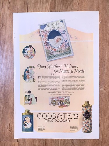 Magazine Ad* - 1920 - Colgate's Talc Powder | eBay