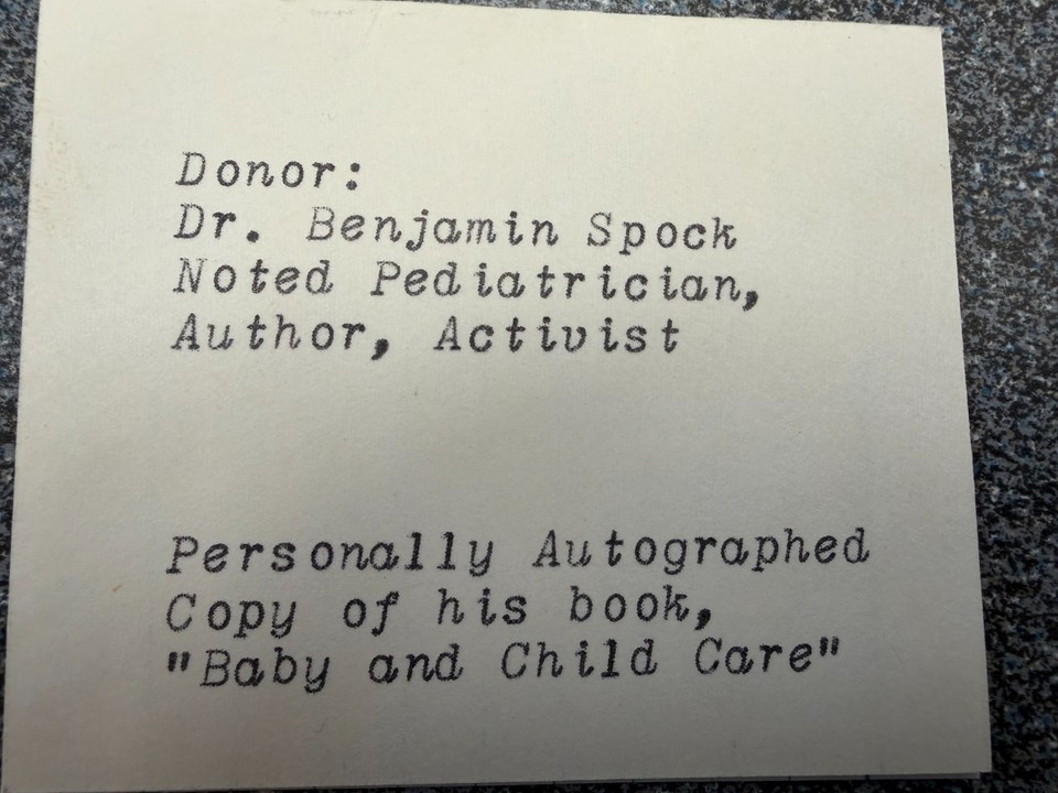 Dr. Benjamin Spock baby and child care; signed copy (1976) | eBay